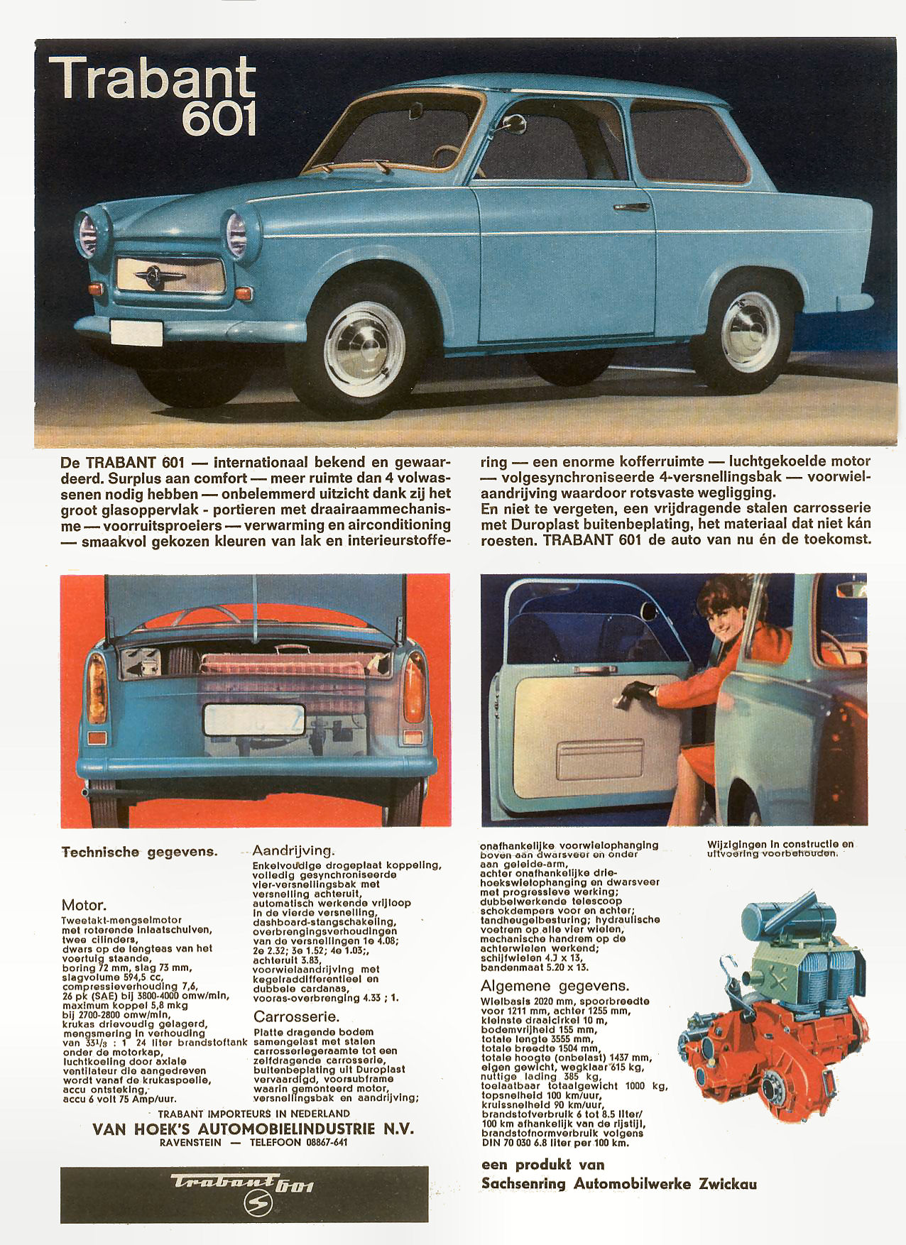 1964-91 Trabant 601 brochure